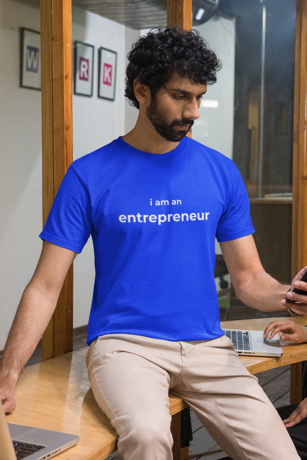 I Am An Entrepreneur Blue Tshirt – Flatheads
